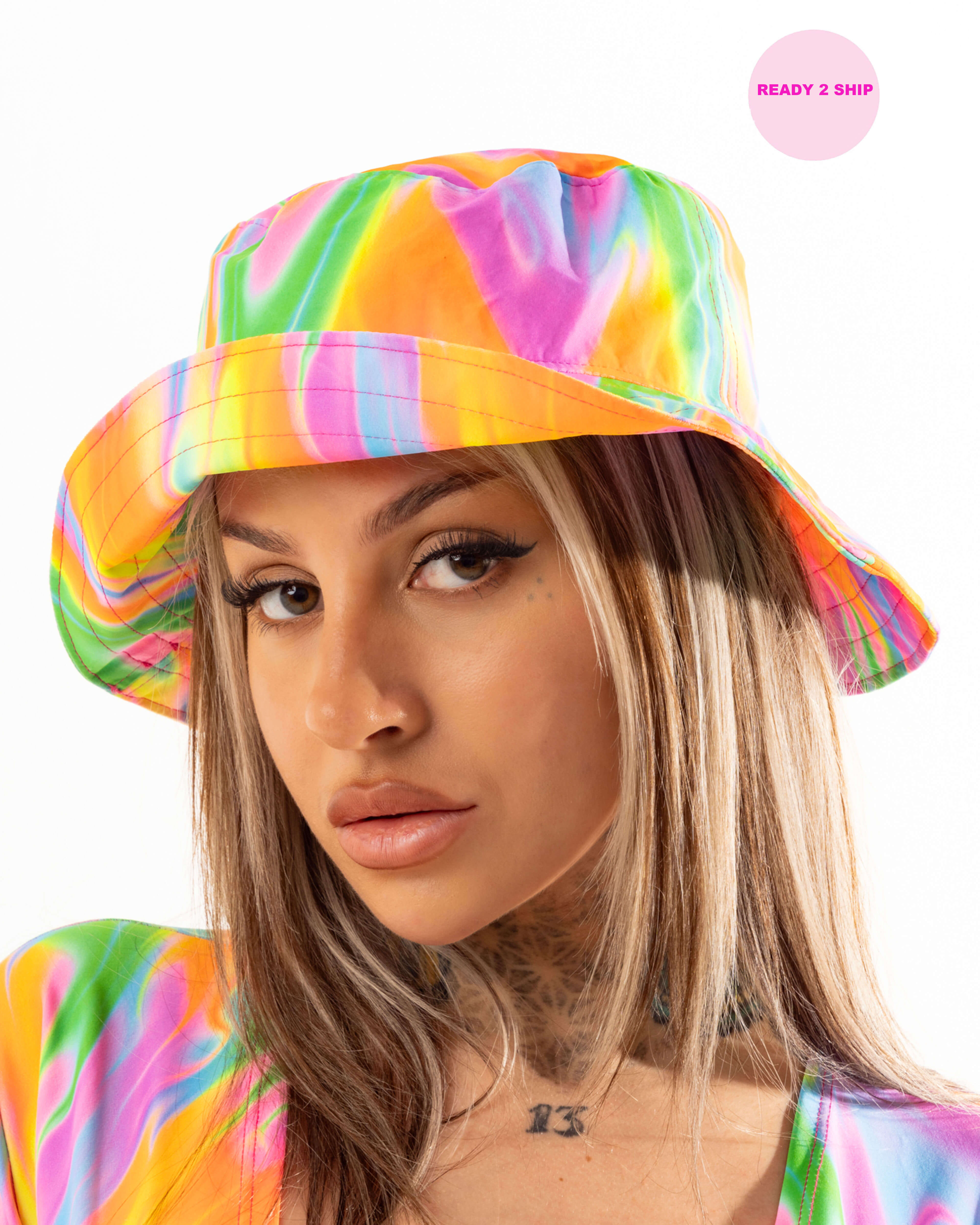 Sherbet Drip Bucket Hat – Sassypantsthelabel